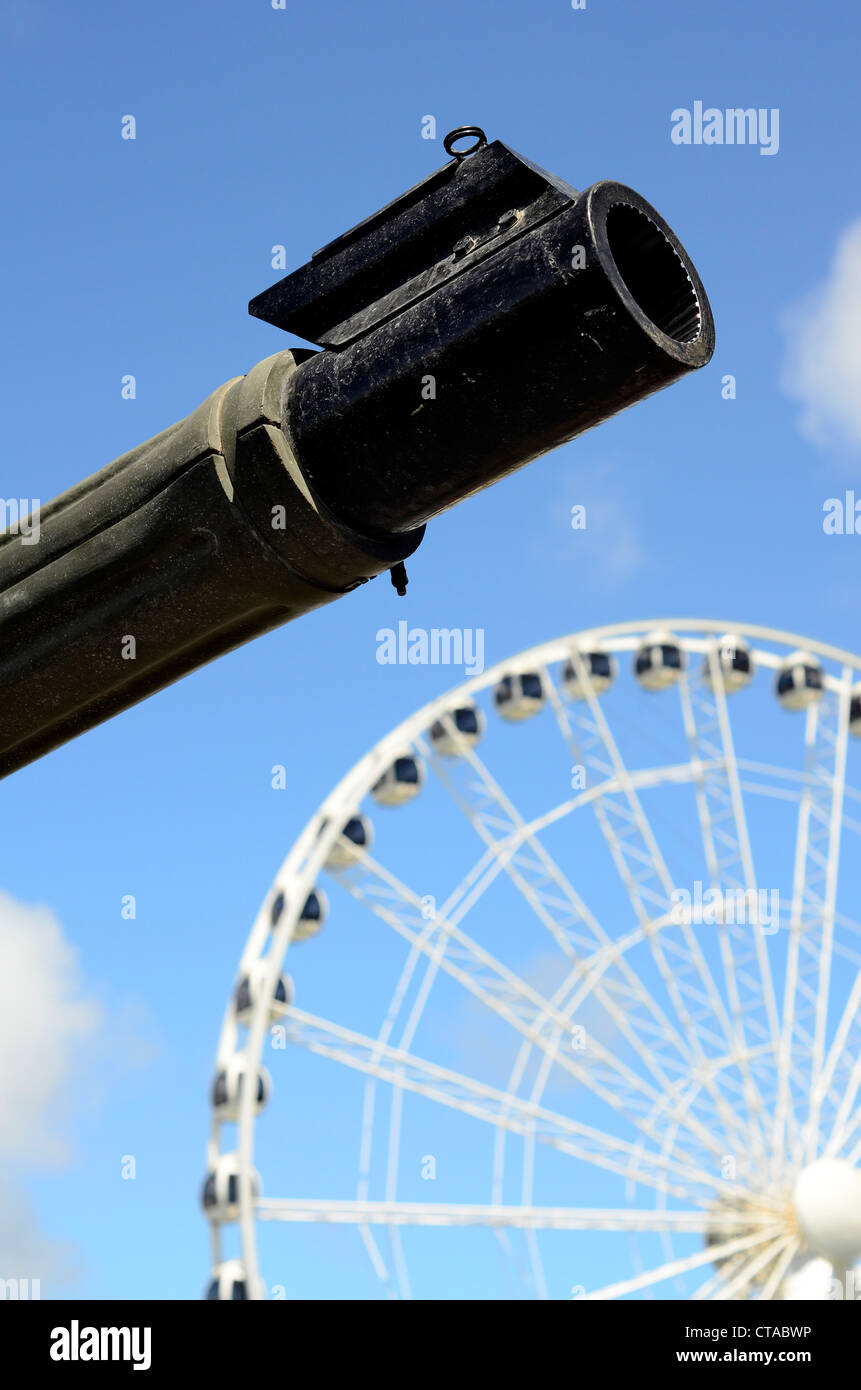 Plymouth eye with gun mussel in foreground Stock Photo - Alamy