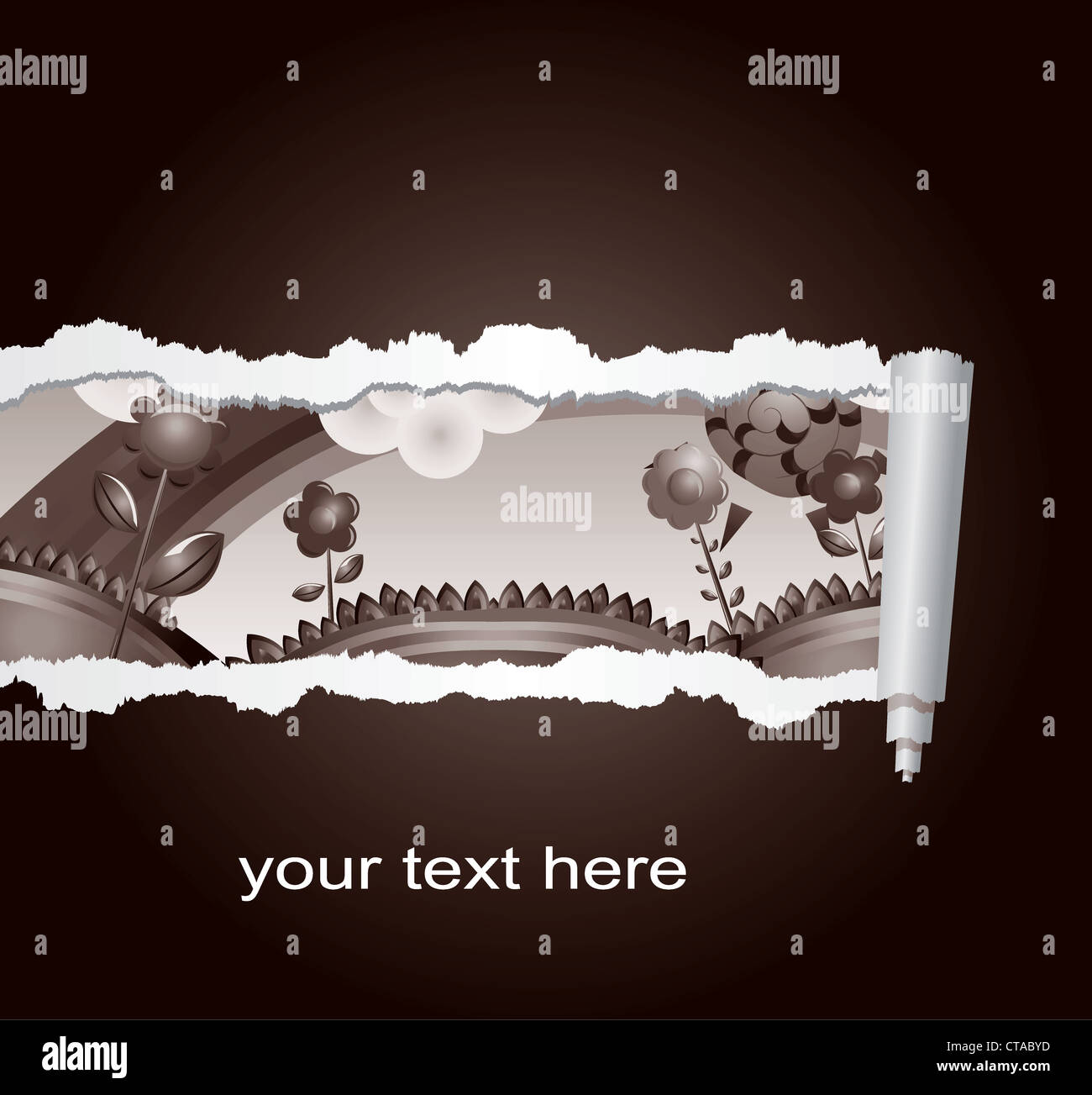 torn spring background vector illustration Stock Photo - Alamy