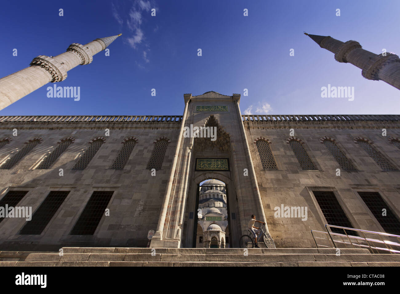 Entrance of the Blue Mosque, Istanbul, Turkey, Europe Stock Photo - Alamy