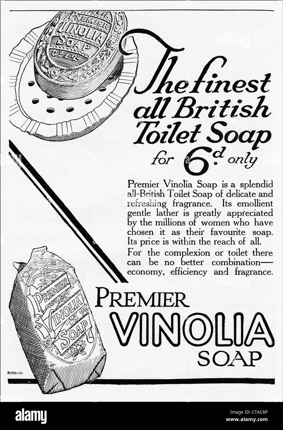 Original 1920s vintage print advertisement from English consumer ...