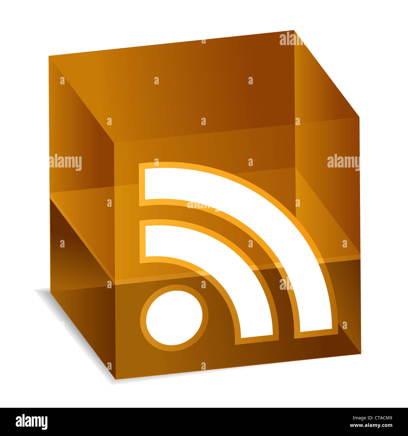 rss button vector illustration Stock Photo - Alamy
