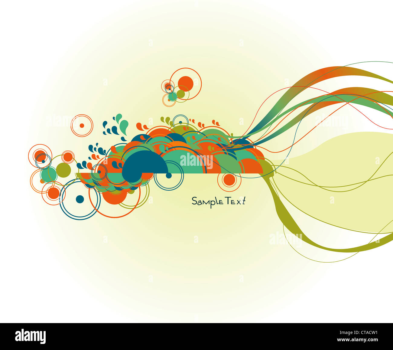 abstract background with circles vector illustration Stock Photo - Alamy