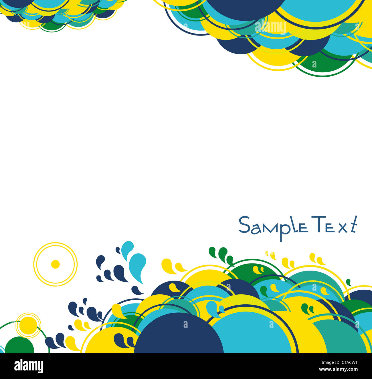 abstract background with circles vector illustration Stock Photo - Alamy
