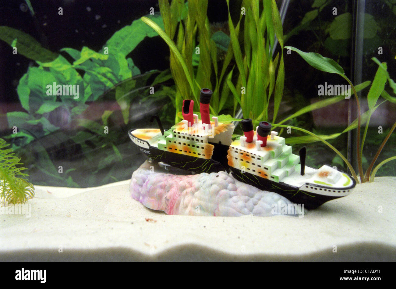 Hanover, ship model in an aquarium Stock Photo - Alamy