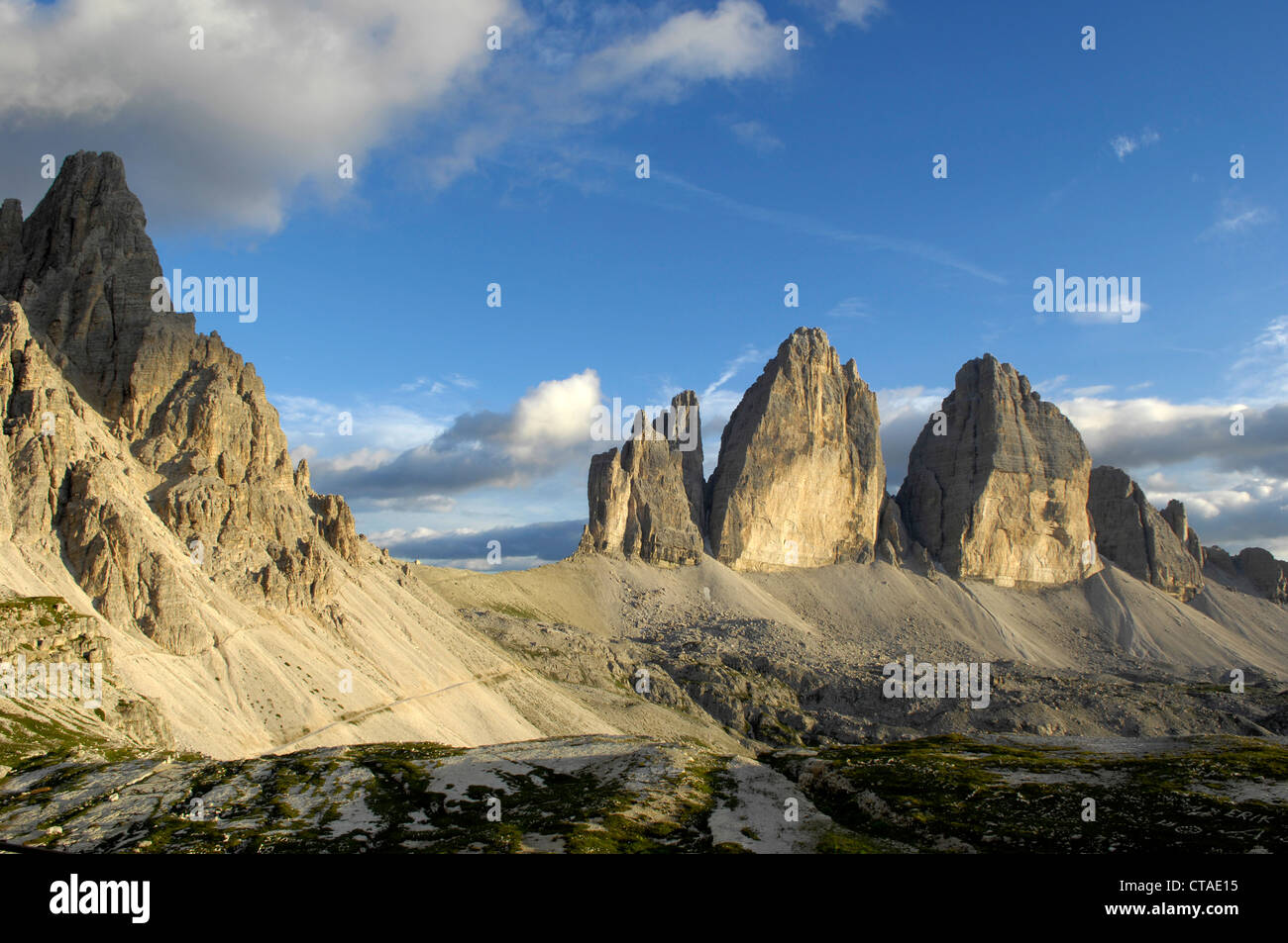 Three Peaks, Sexten Dolomites, Puster valley, UNESCO World Nature Site ...