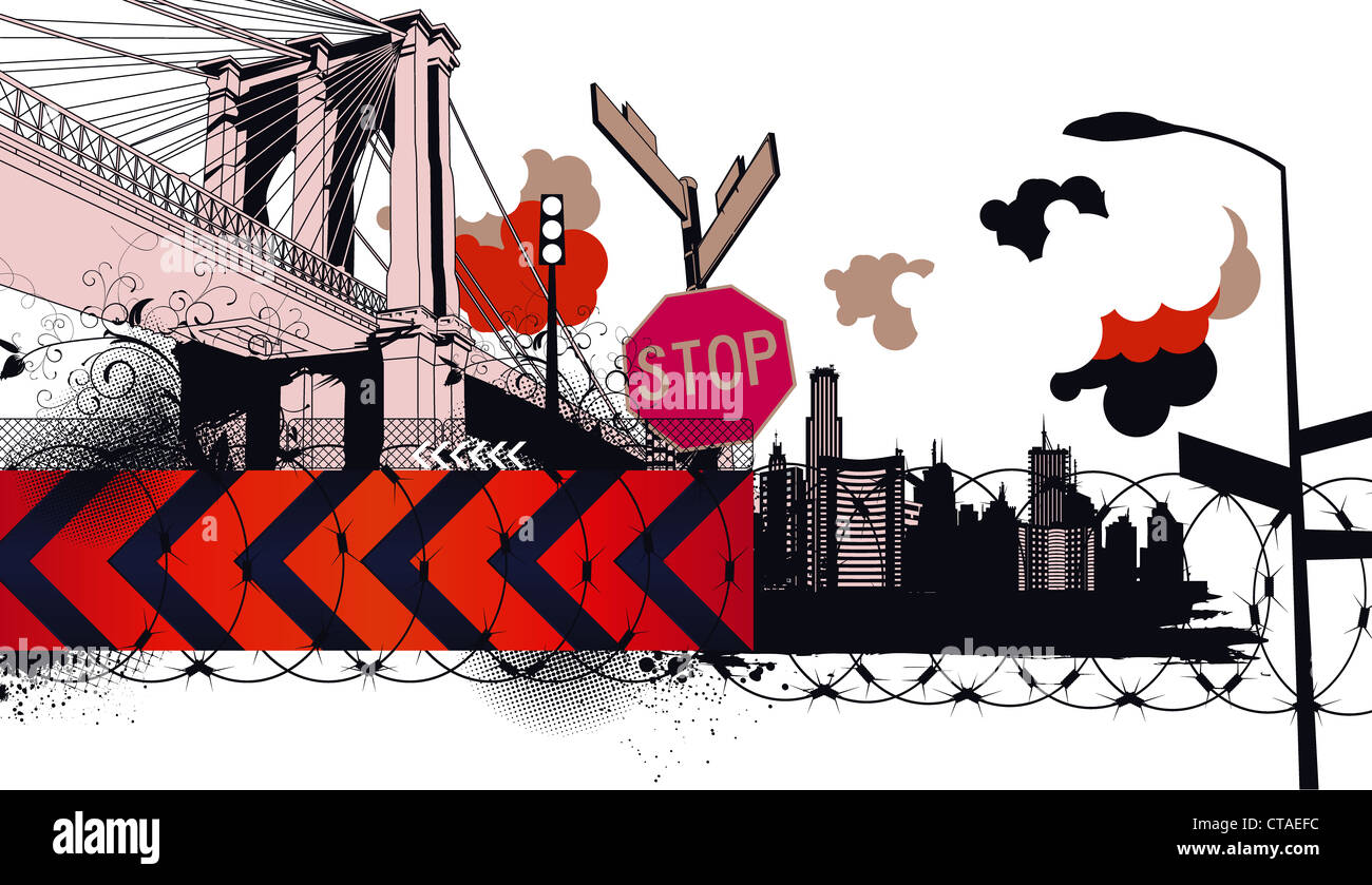 urban abstract background vector illustration Stock Photo - Alamy