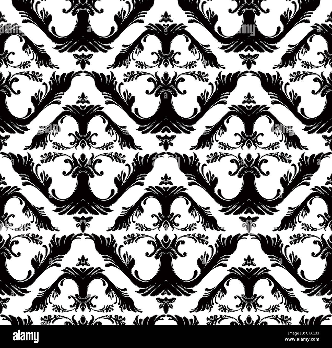 baroque seamless pattern vector illustration Stock Photo - Alamy