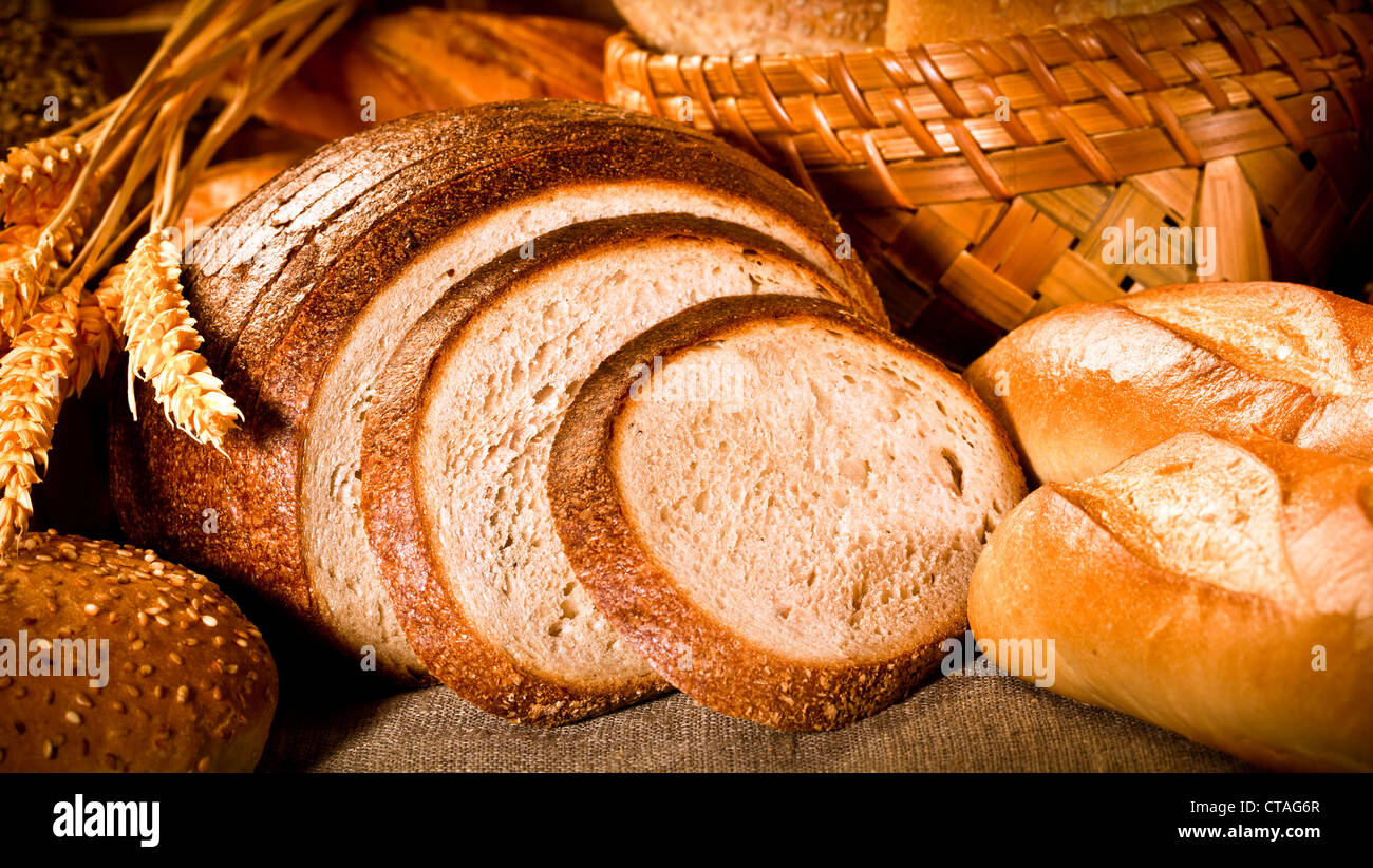 Fresh and soft tasty bread Stock Photo - Alamy