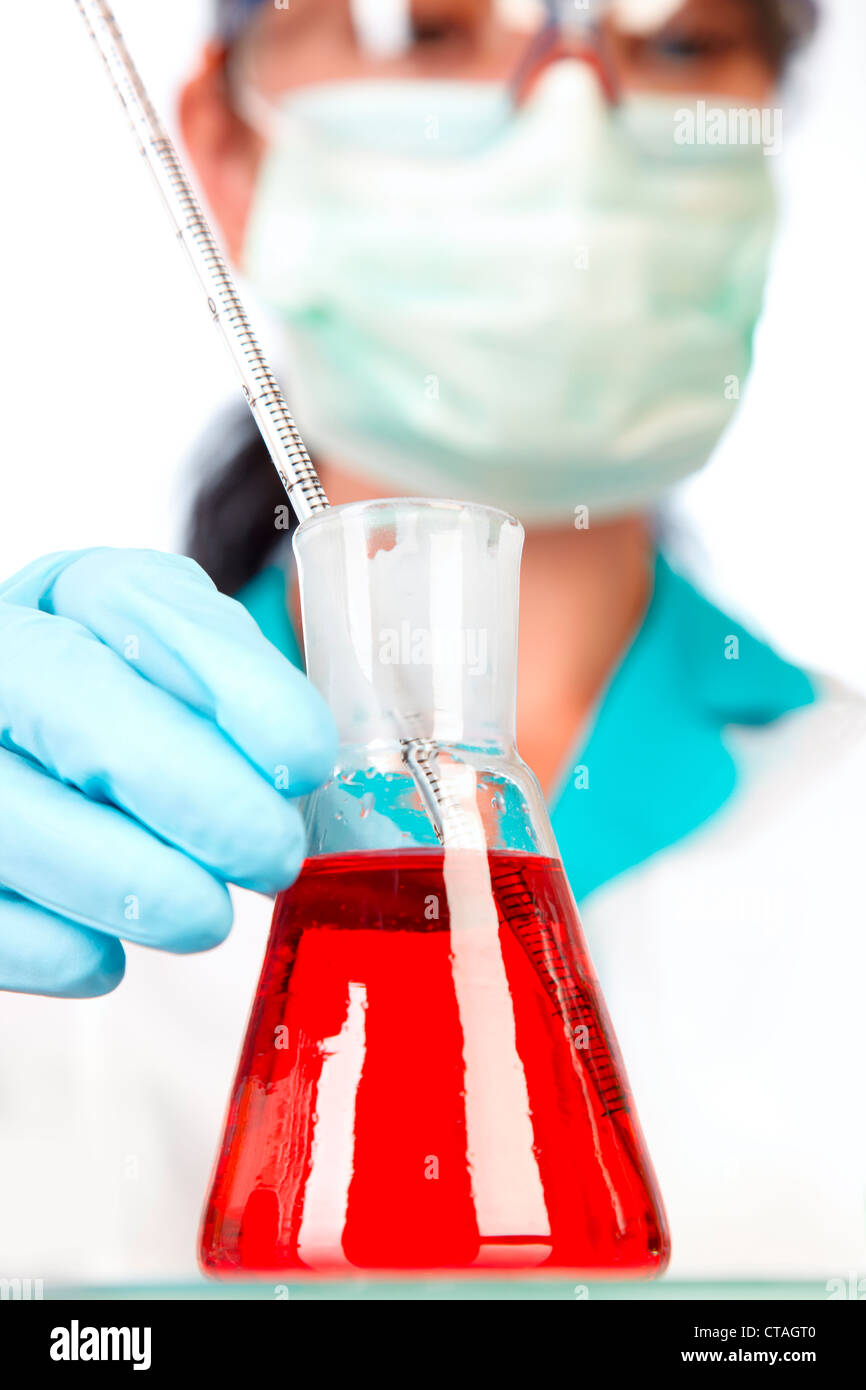 Young scientist in laboratory with test tubes Stock Photo - Alamy
