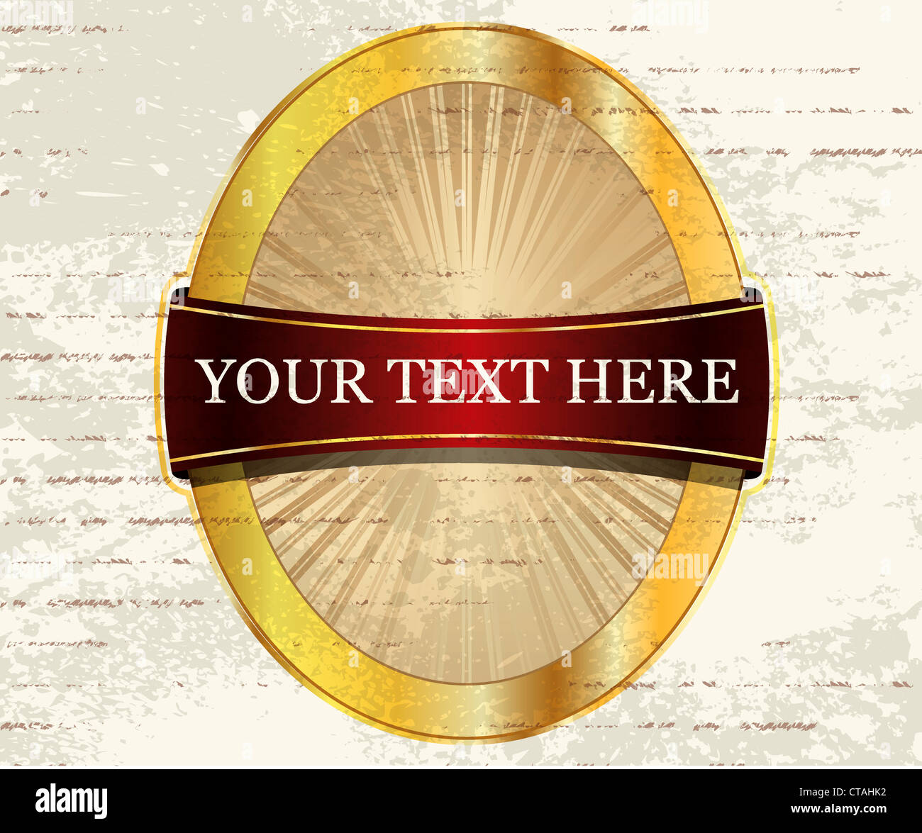 vector label with grunge background Stock Photo - Alamy