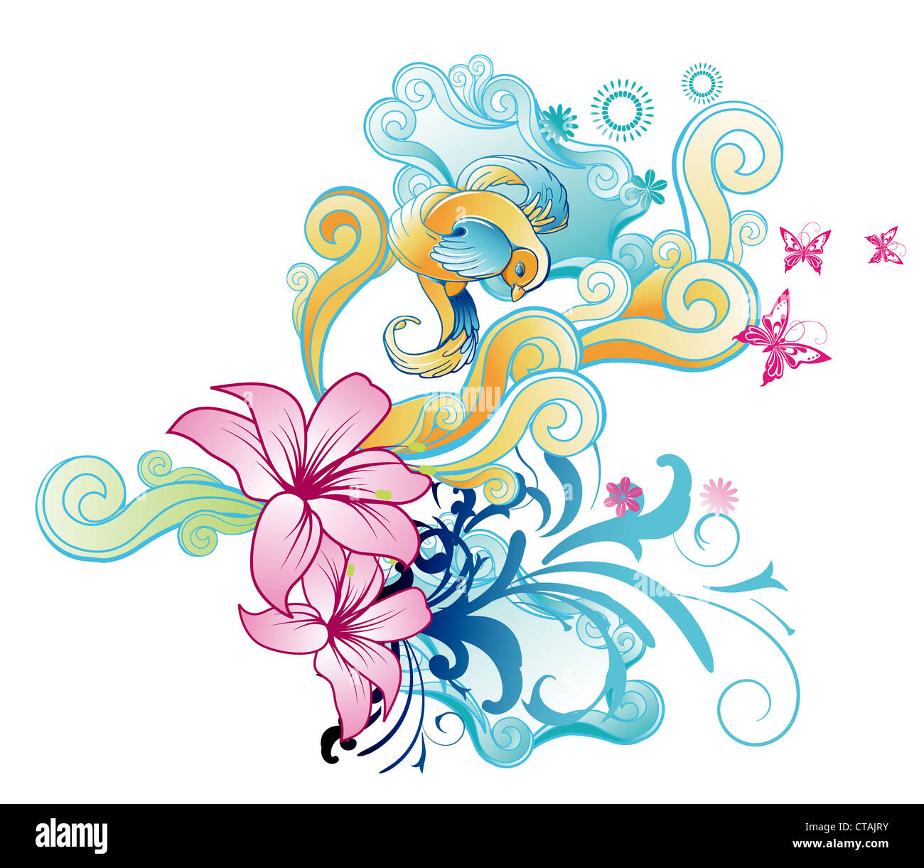 Bird and butterflies hi-res stock photography and images - Alamy