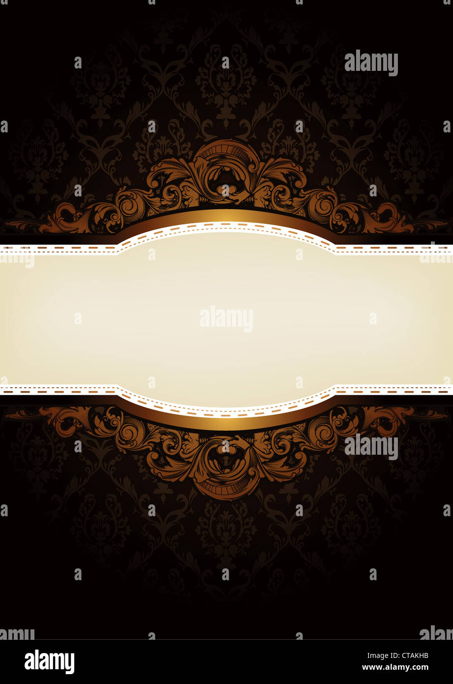 elegant engraved background vector illustration Stock Photo - Alamy