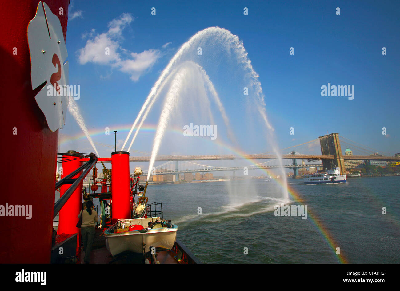 john j harvey fireboat New York city Stock Photo - Alamy