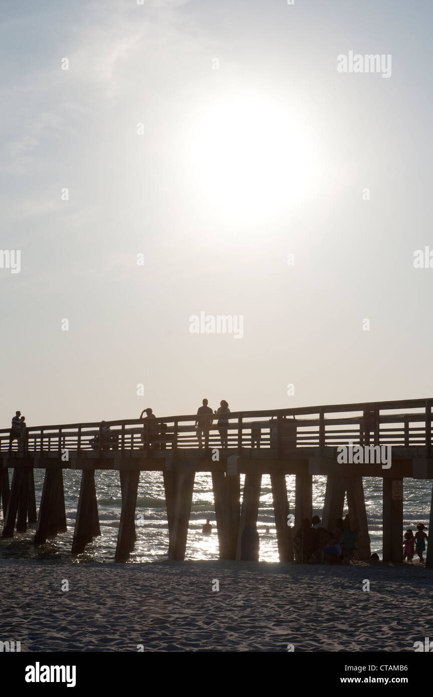 Beautiful sunset at naples pier hi-res stock photography and images - Alamy