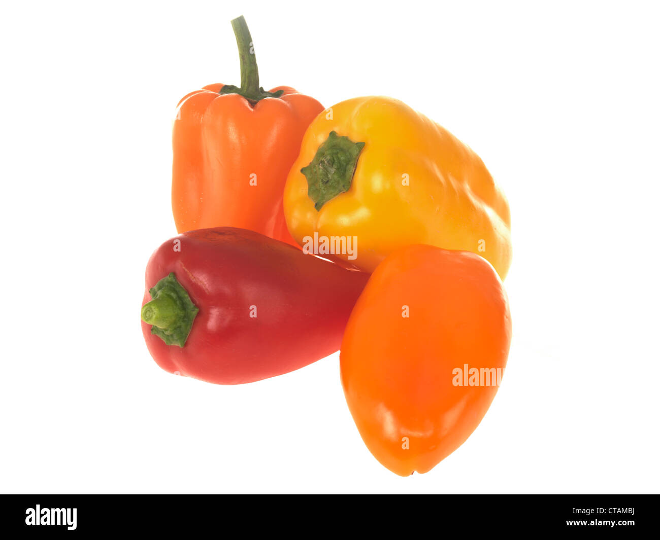 Orange peppers cutout hi-res stock photography and images - Alamy