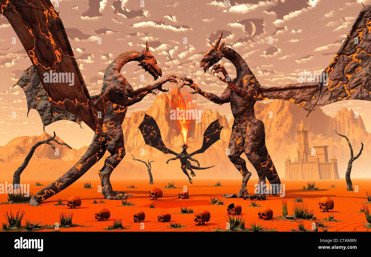 Fire breathing dragons hi-res stock photography and images - Alamy