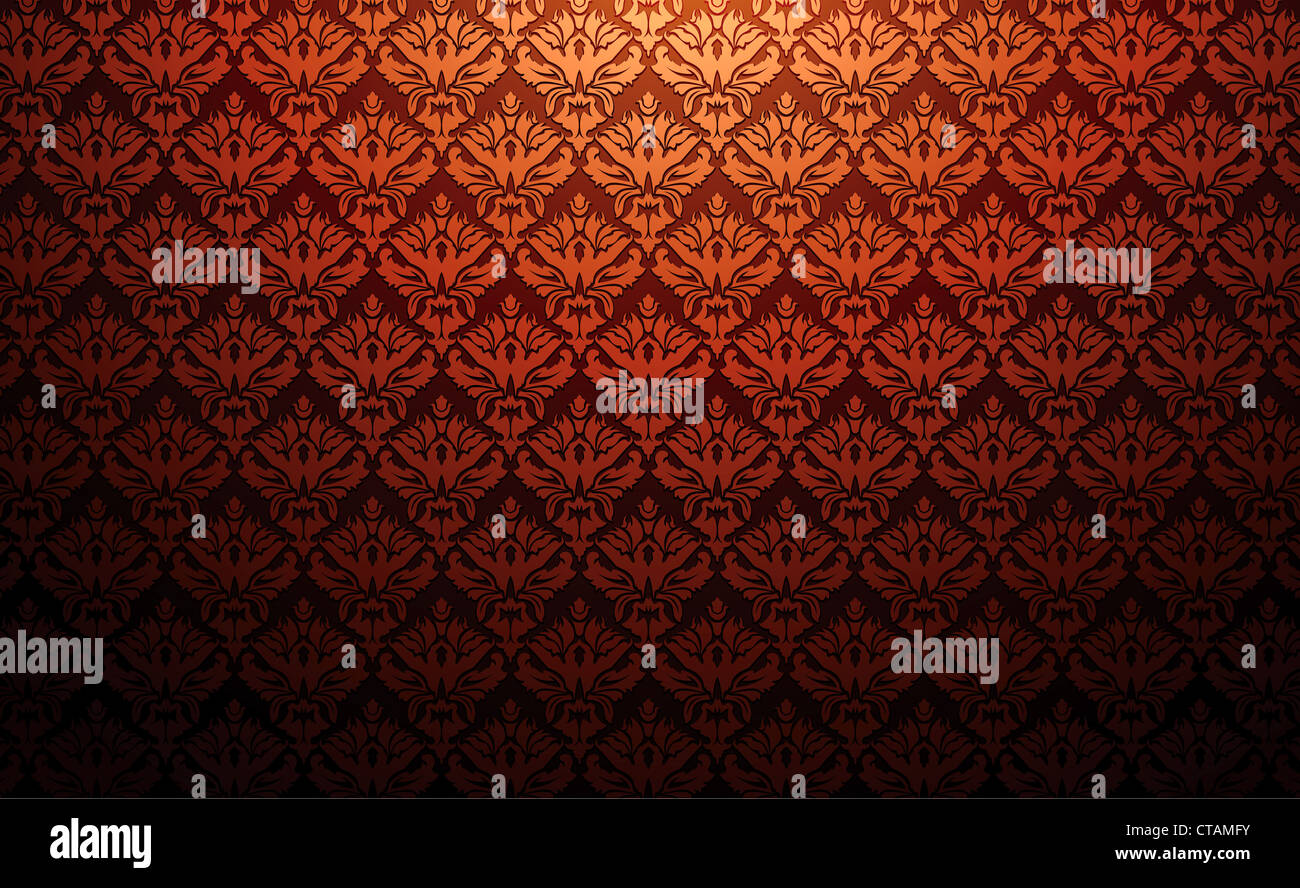 damask web banner vector illustration Stock Photo - Alamy