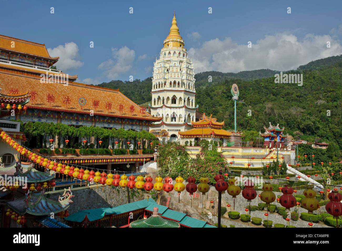 Seven storey Tower, Kek Lok Si Buddhist Temple, Penang, Malaysia Stock ...