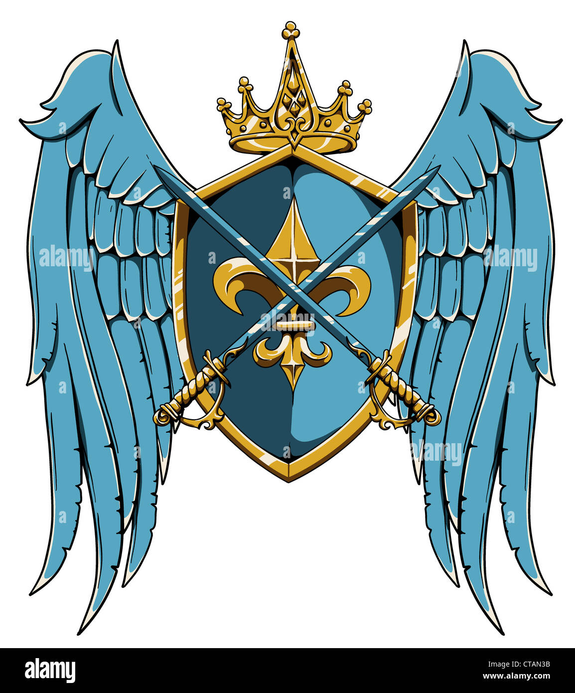 Vintage crest vector hi-res stock photography and images - Alamy