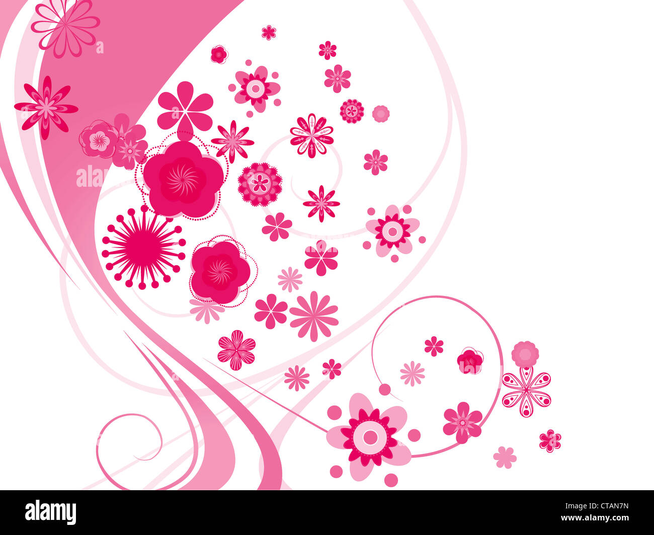 spring floral background vector illustration Stock Photo - Alamy
