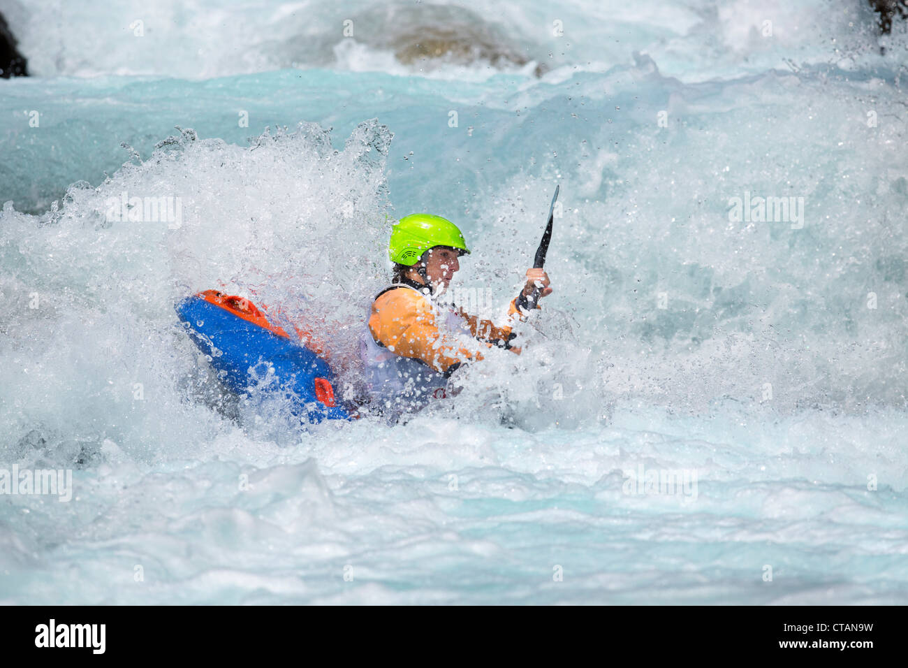 Kayaking; River Ara; Torla; Spain Stock Photo - Alamy