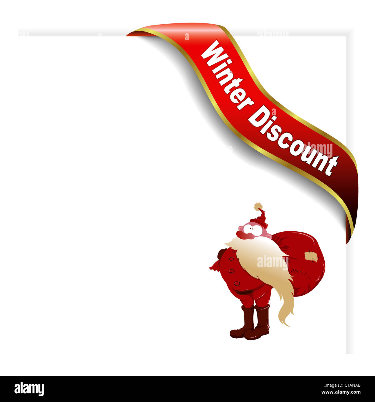 christmas corner with santa claus Stock Photo - Alamy