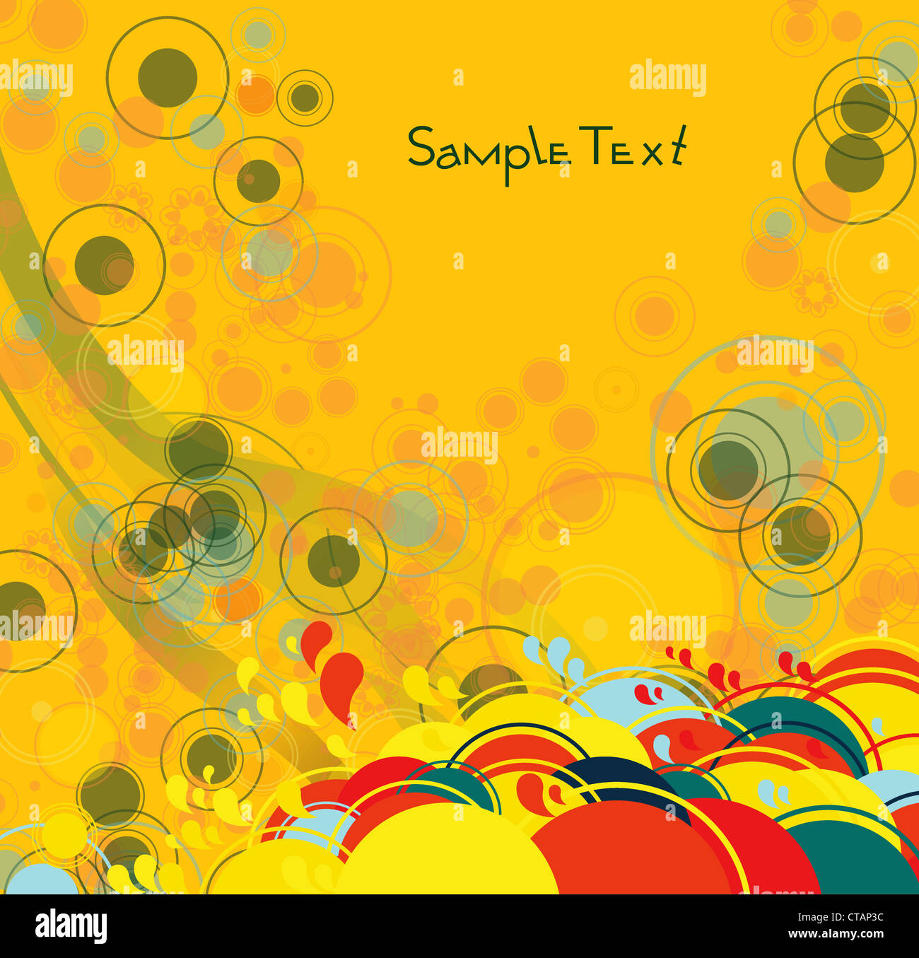 abstract background with circles vector illustration Stock Photo - Alamy