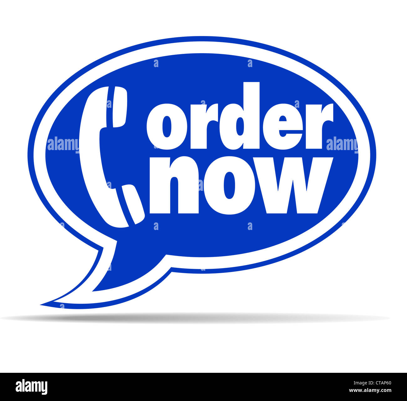 Call now, Order now speech bubbles Stock Photo - Alamy
