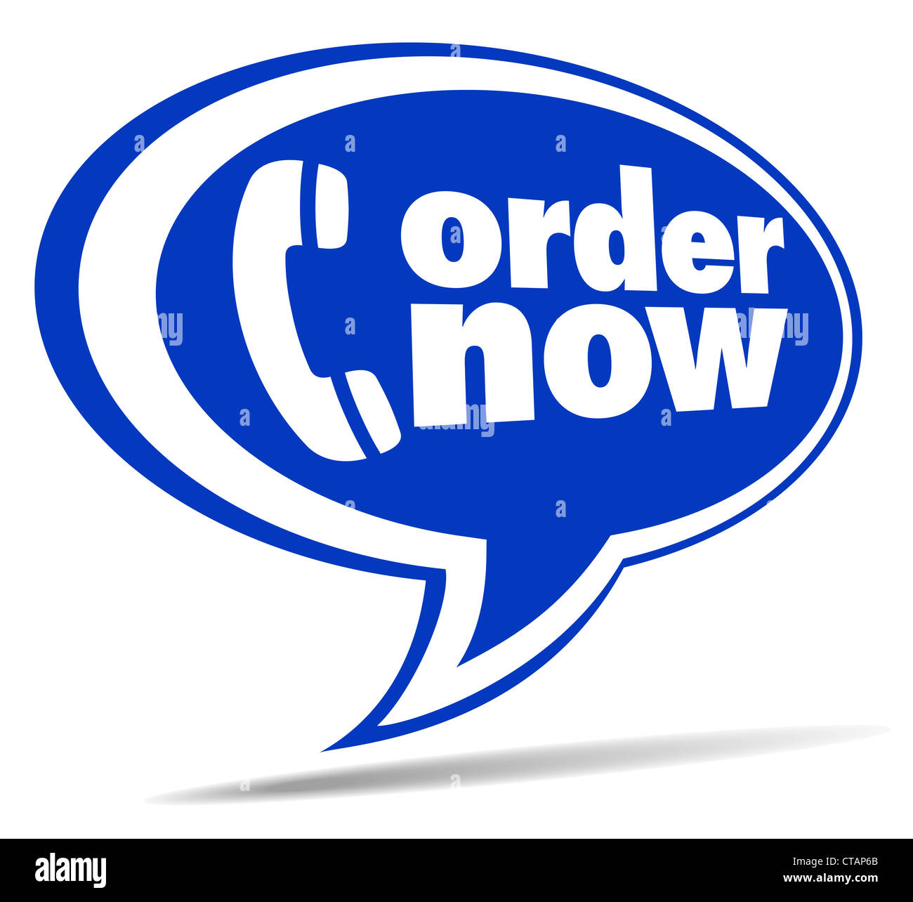 Call now, Order now speech bubbles Stock Photo - Alamy