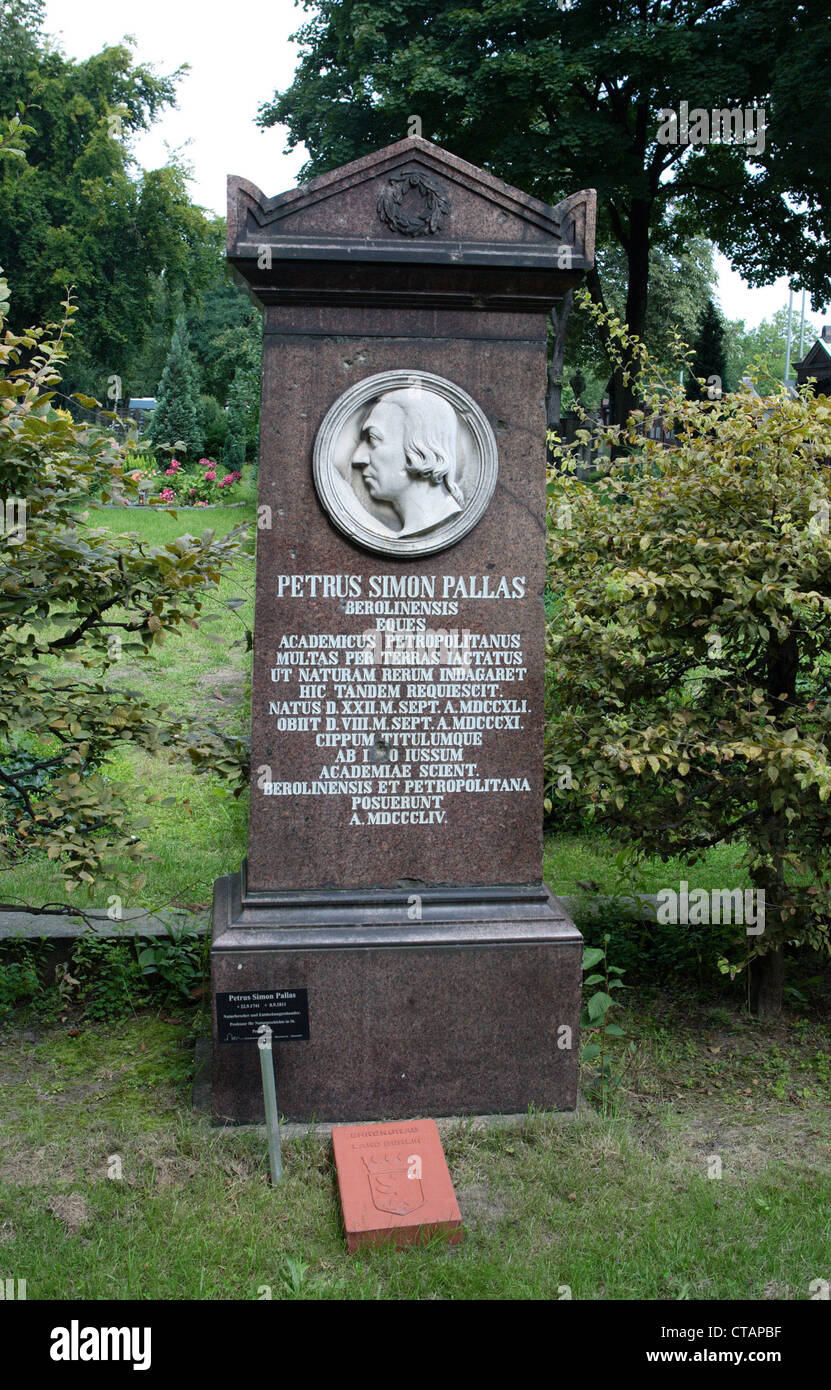 Berlin, the memorial grave of Peter Simon Pallas Stock Photo - Alamy
