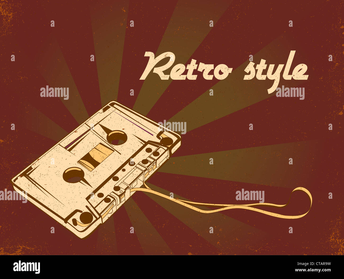 Retro concert poster cassette hi-res stock photography and images - Alamy