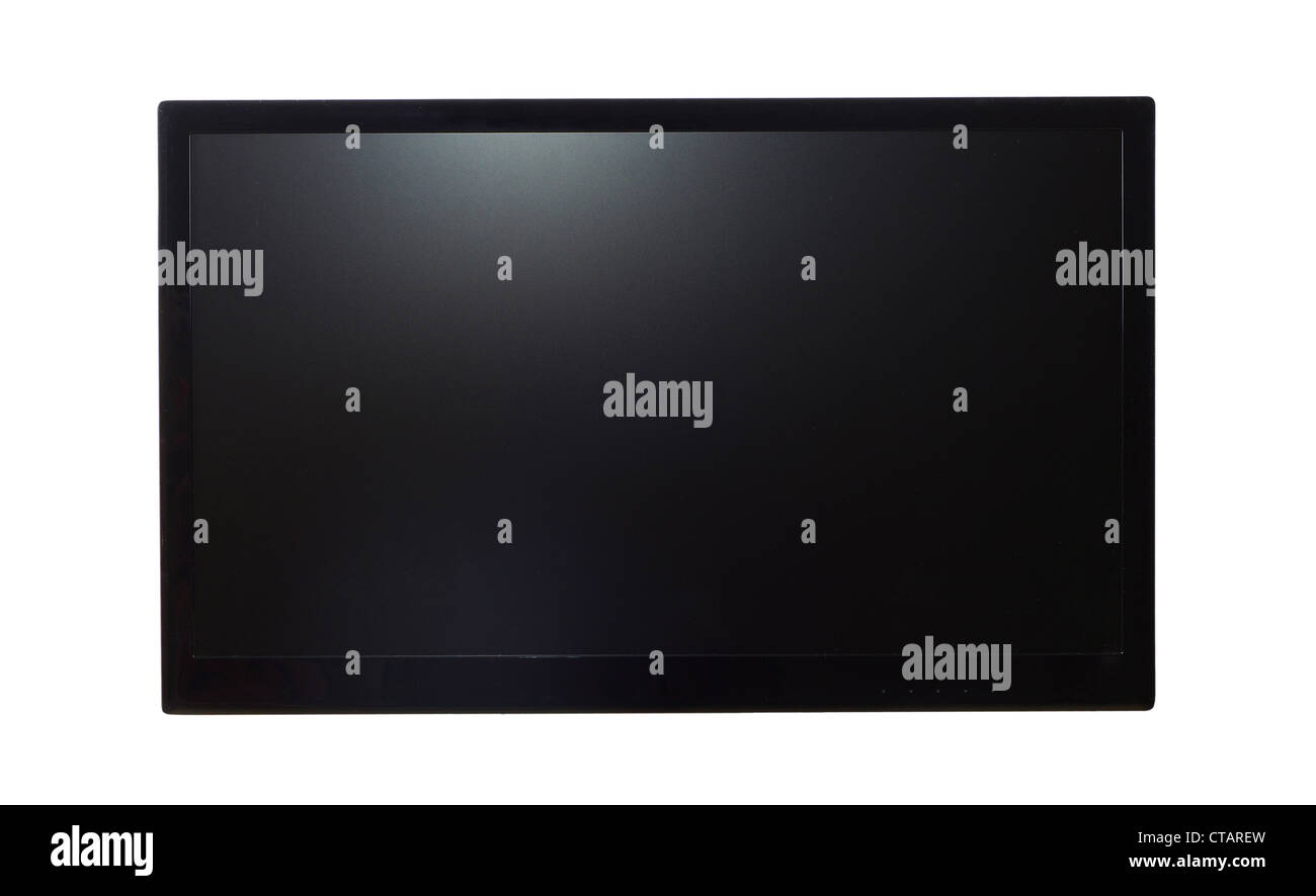 Computer monitor isolated on white Stock Photo - Alamy