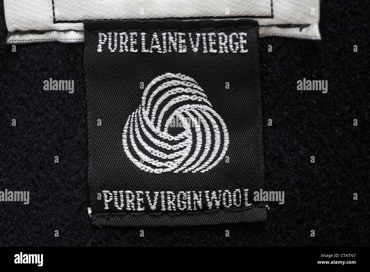 Pure virgin wool label hi-res stock photography and images - Alamy
