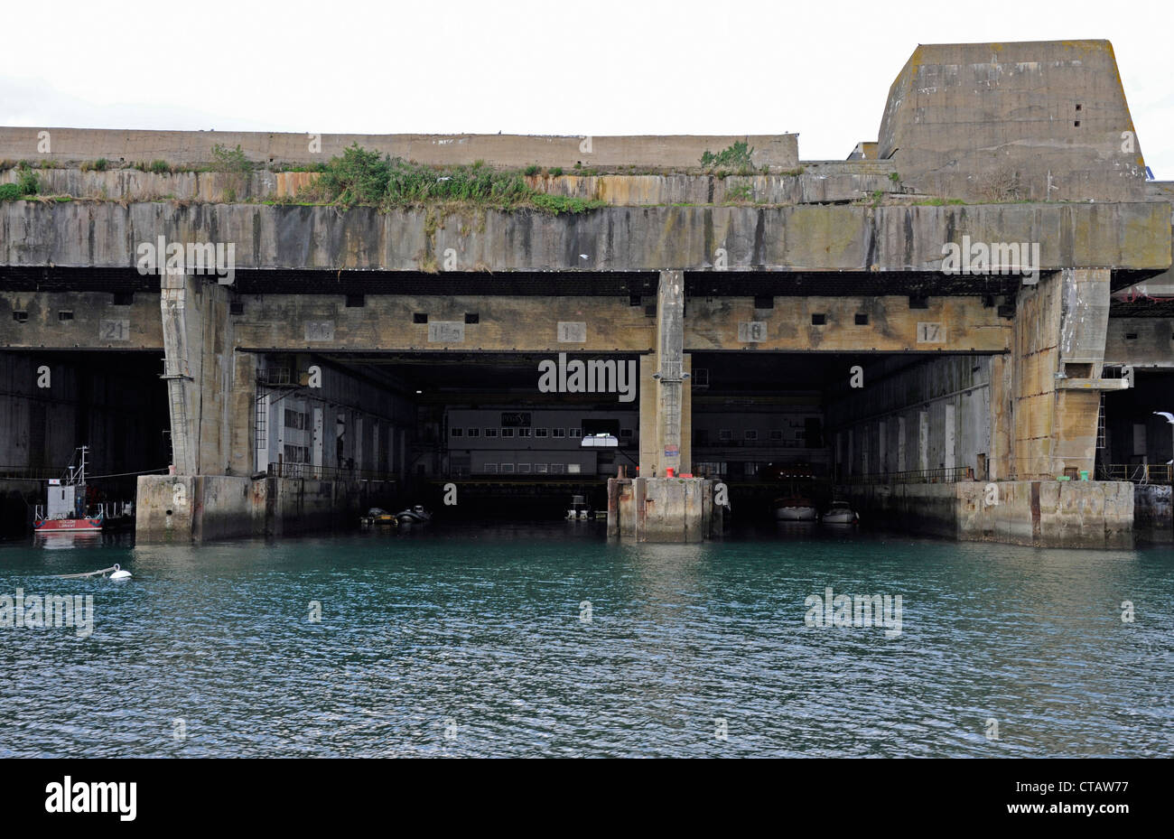 Submarine base of Kerman,K3,WW II,Atlantic wall,Lorient harbour ...