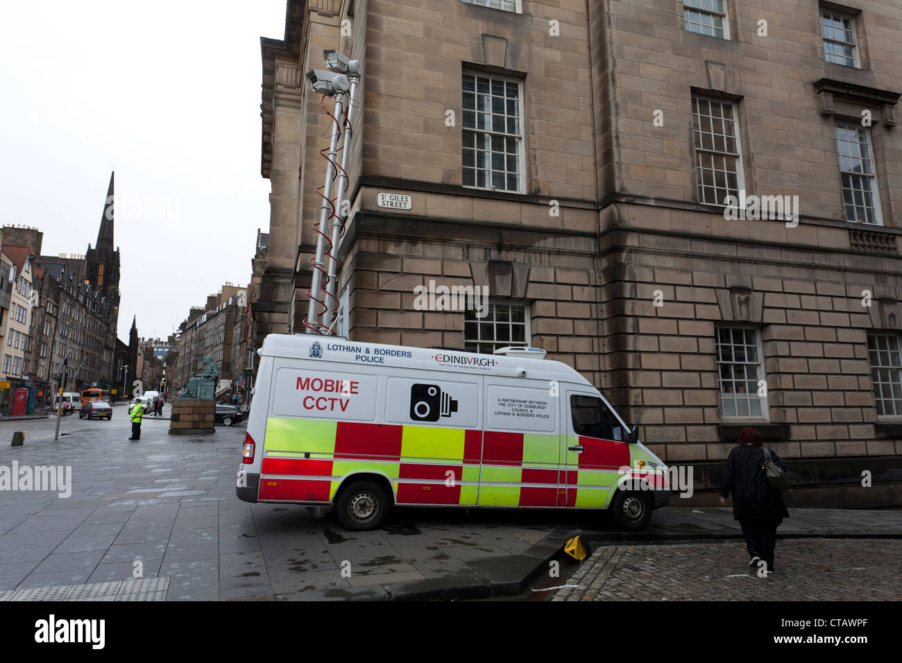 Police Mobile CCTV Vehicle, Edinburgh, Scotland, United Kingdom, Europe ...