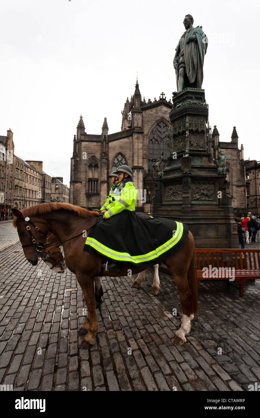 Mounted Police, Edinburgh, Scotland, United Kingdom, Europe Stock Photo ...