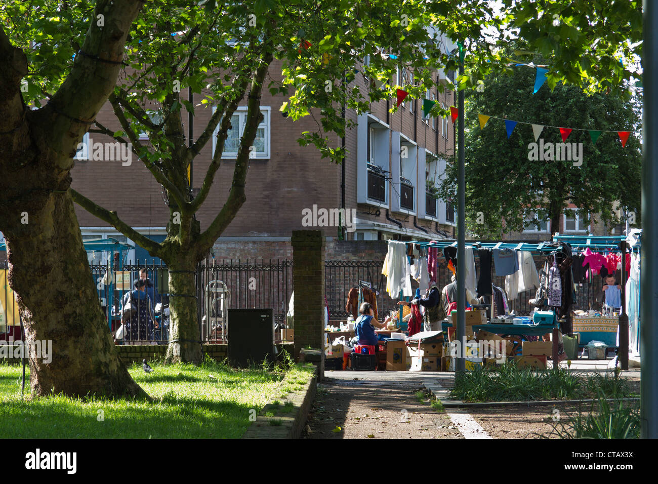 scene at East Street market by Walworth Road in South London July 2012 ...
