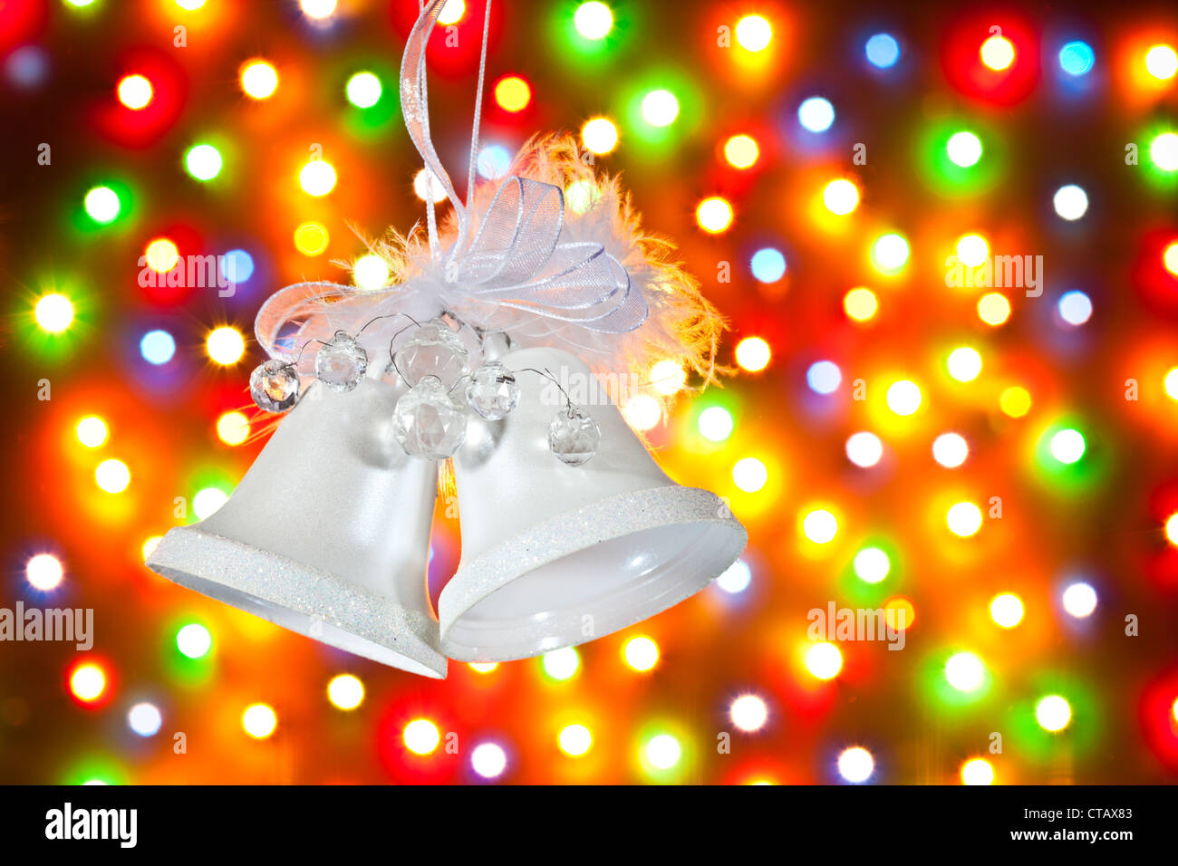 handbell on the multicolour background Stock Photo - Alamy
