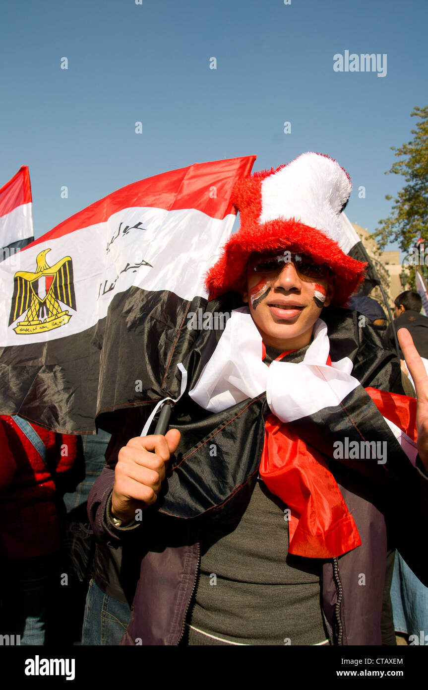 First Anniversary of the Egyptian Revolution, 25th January 2012 Stock ...