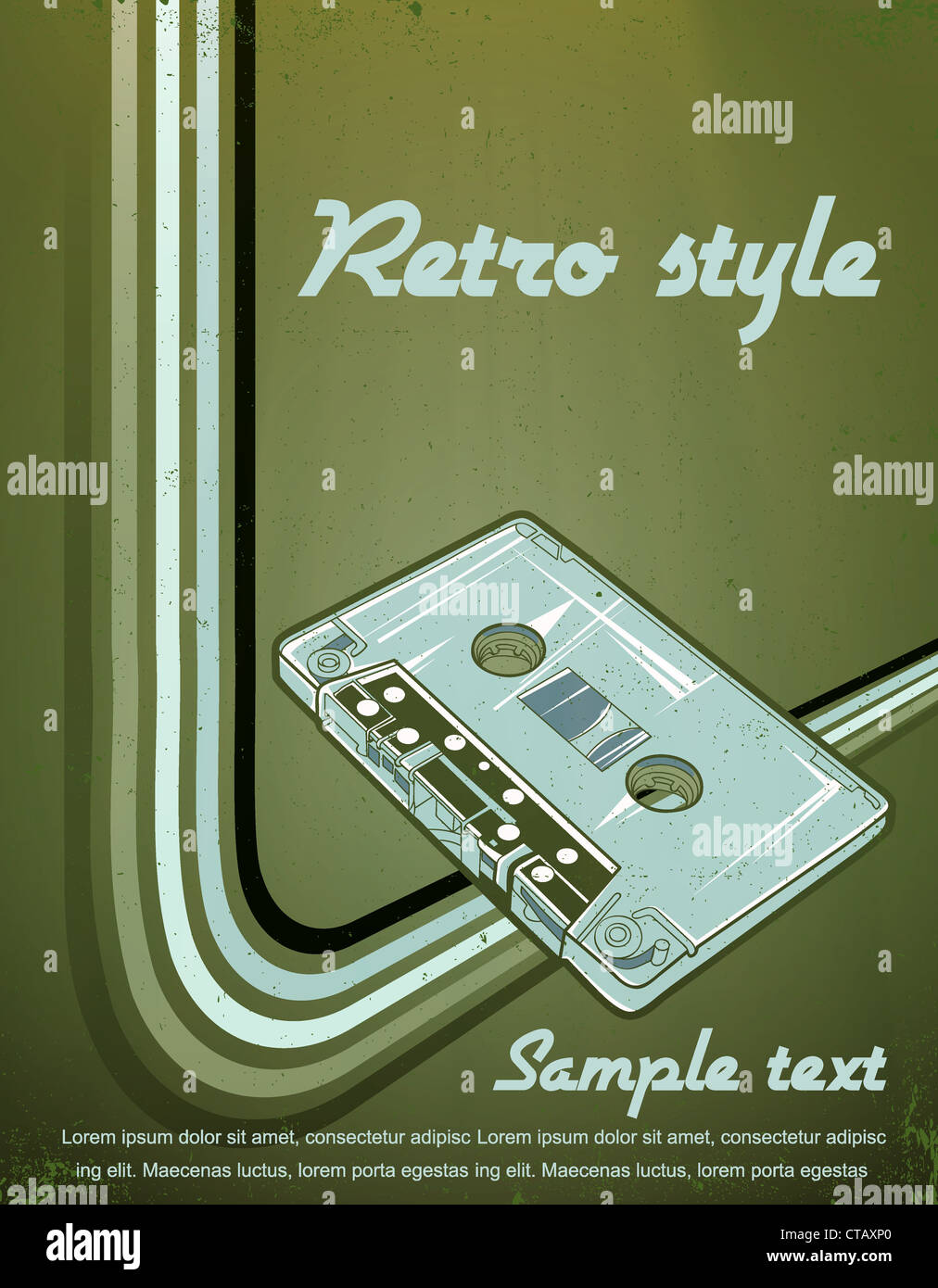 Retro concert poster cassette hi-res stock photography and images - Alamy