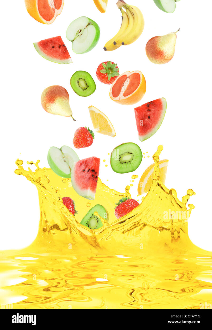 The fruit falls in own juice Stock Photo - Alamy