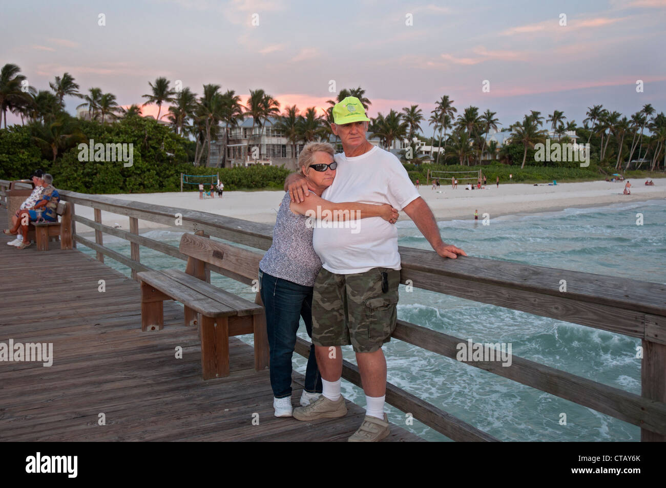 Old man enjoying beach scene hi-res stock photography and images - Alamy