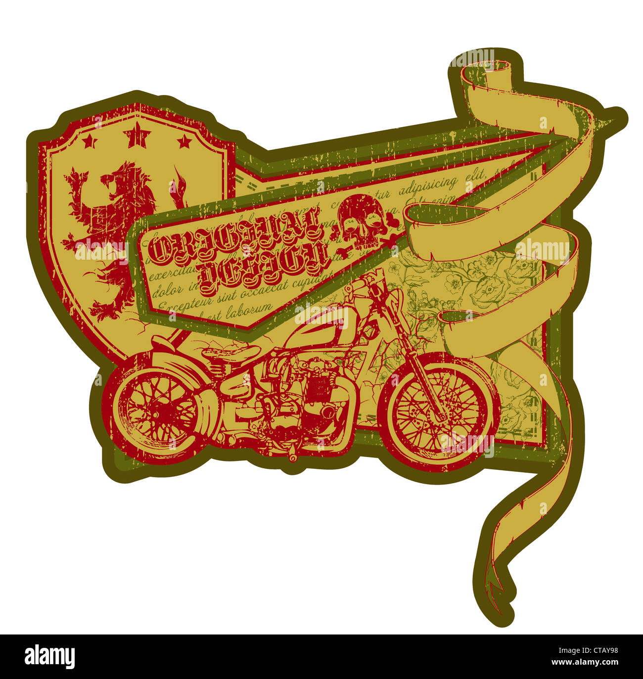 Motorcycle label hi-res stock photography and images - Alamy