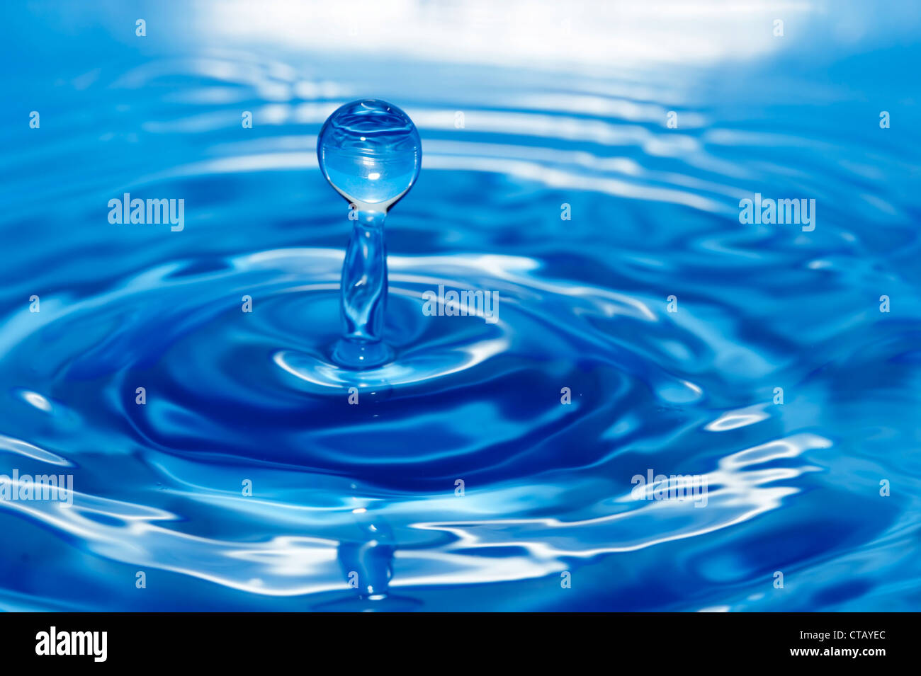 round transparent drop of water Stock Photo - Alamy