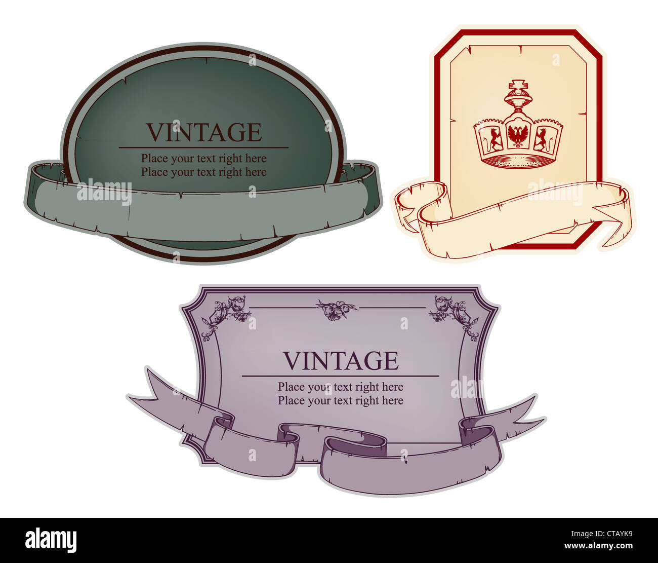 Set emblems hi-res stock photography and images - Alamy