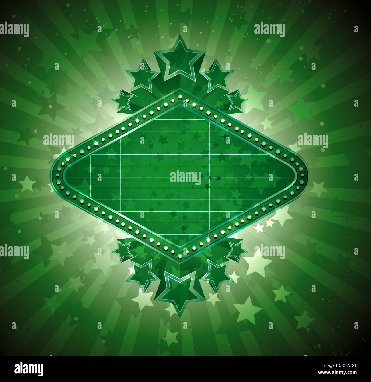 vector neon sign with stars Stock Photo - Alamy