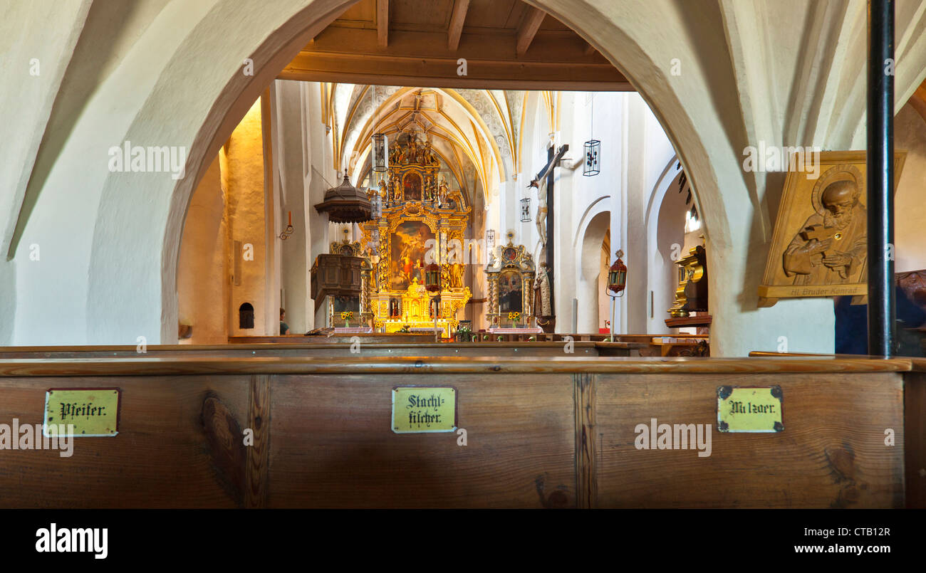 Abbey church, Frauenchiemsee abbey, Chiemsee, Chiemgau, Upper Bavaria ...