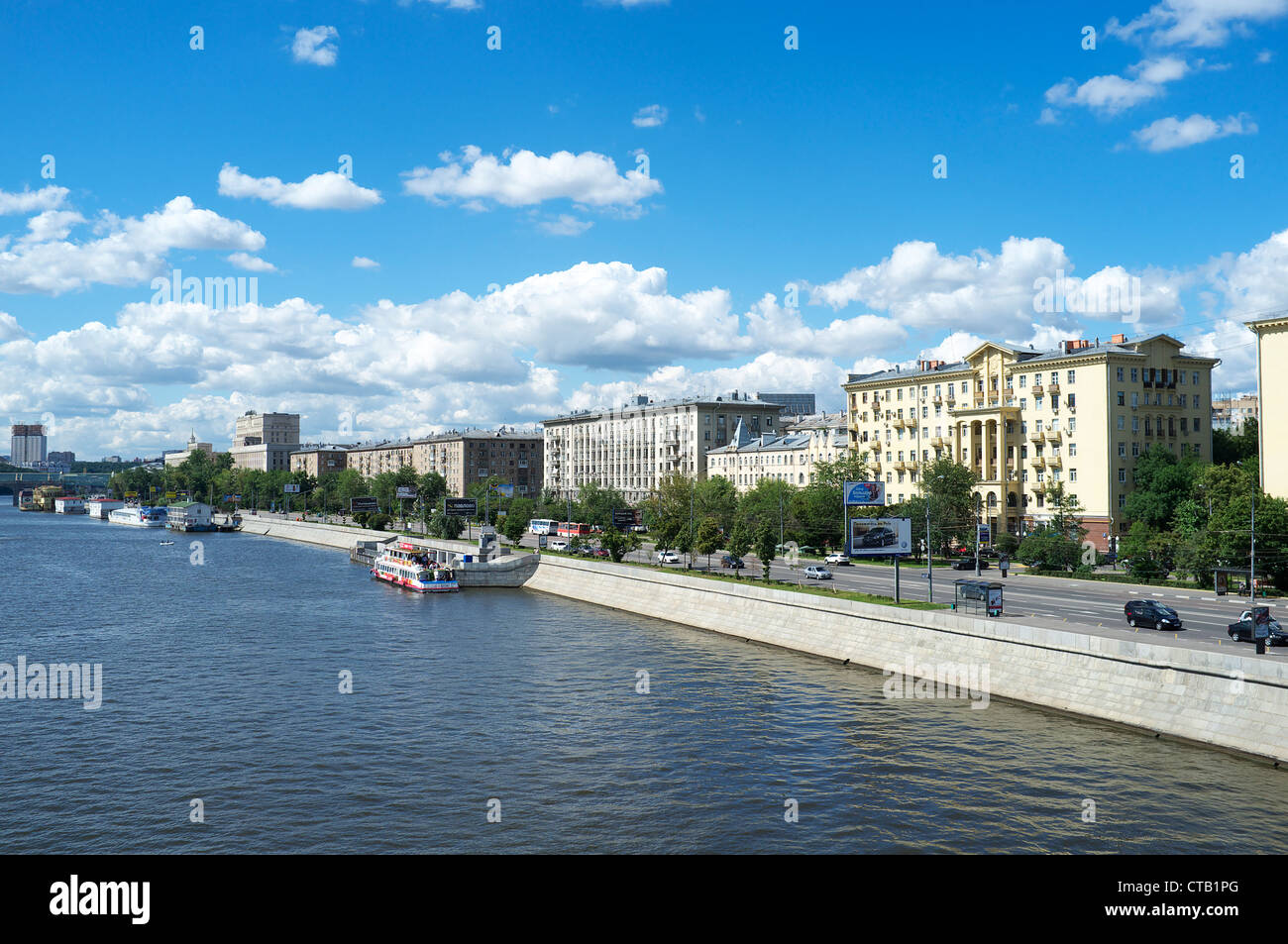 Frunzenskaya embankment. Moscow, Russia Stock Photo - Alamy
