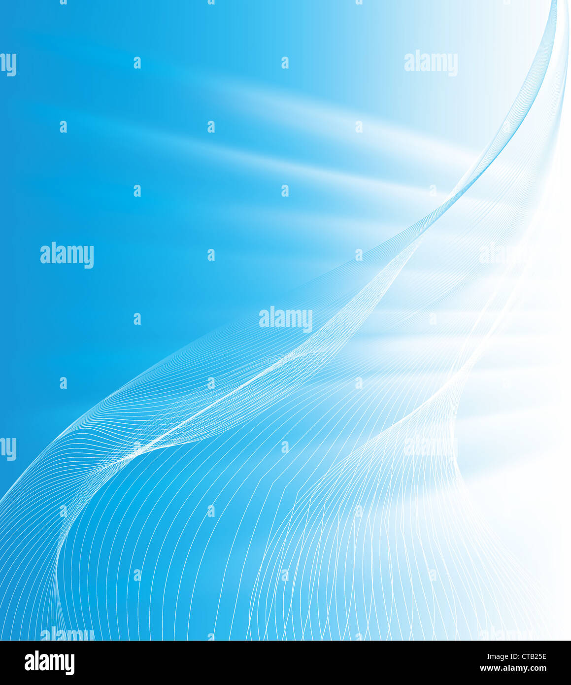 vector waves with rays background Stock Photo - Alamy