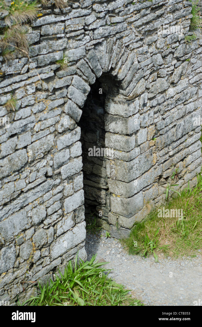 A castle doorway from above with a path leading to it Stock Photo - Alamy